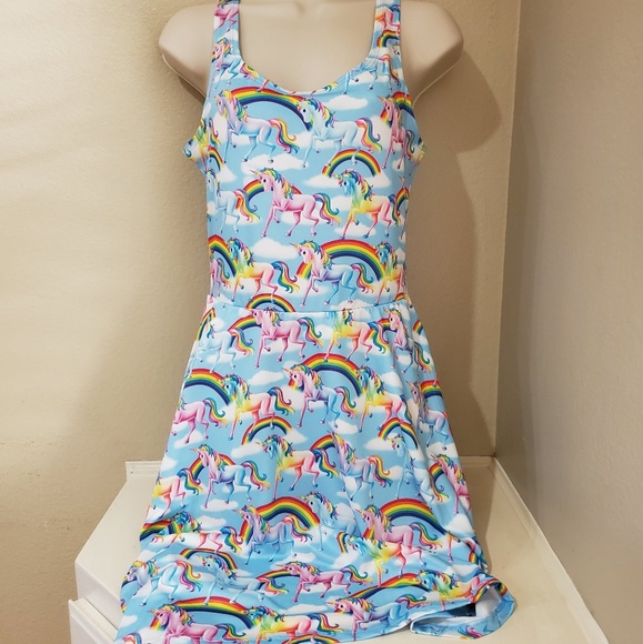 Lisa Frank | Dresses | Lisa Frank Rainbow Unicorn Dress | Poshmark